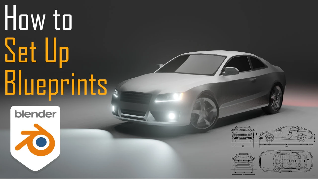 How to Set Up Blueprints for Modeling in Blender | Polynook